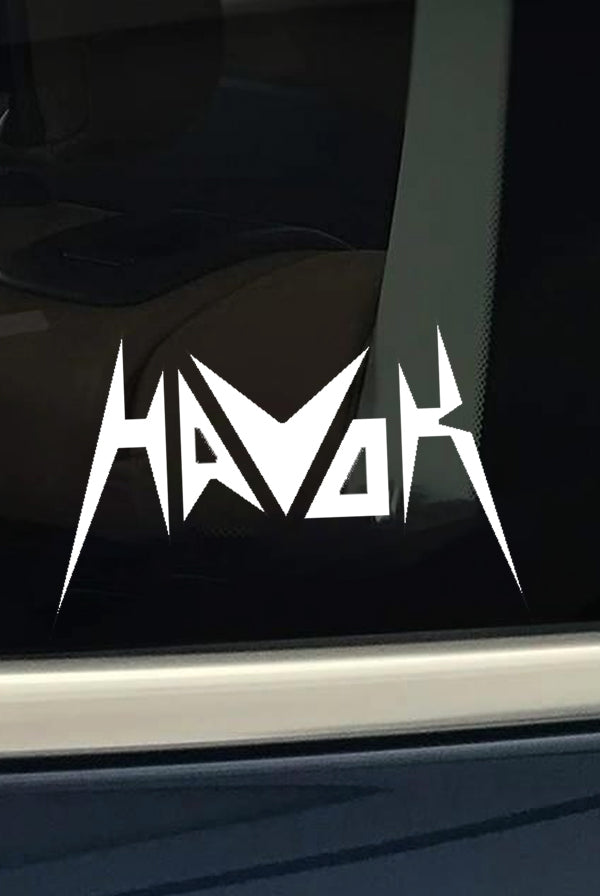 Logo Die-Cut Decal (White)– Havok